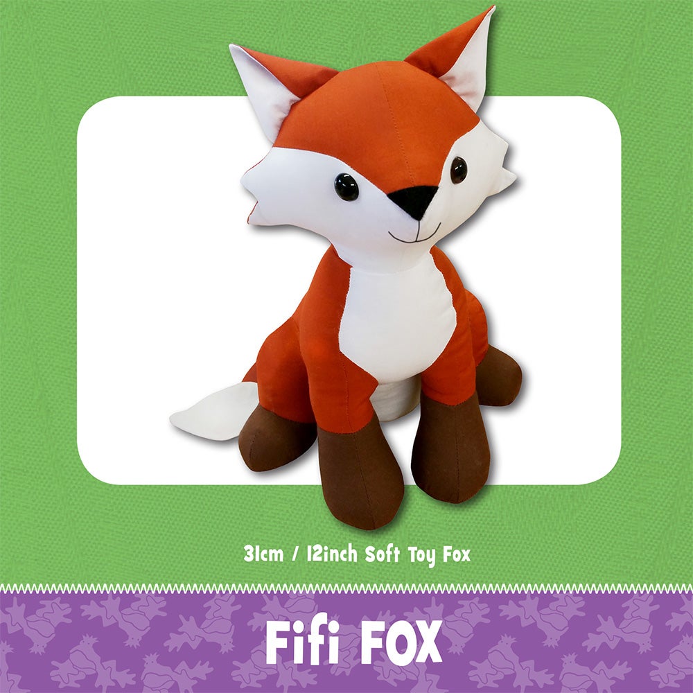 Fifi Fox Soft Toy Sewing Pattern by Funky Friends Factory | Apple Patch ...