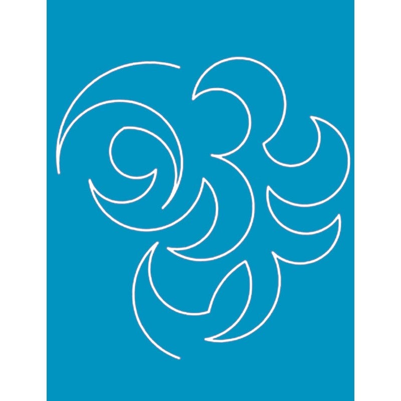 Overall Swirl A3 Stencil | Apple Patch Sewing Centre